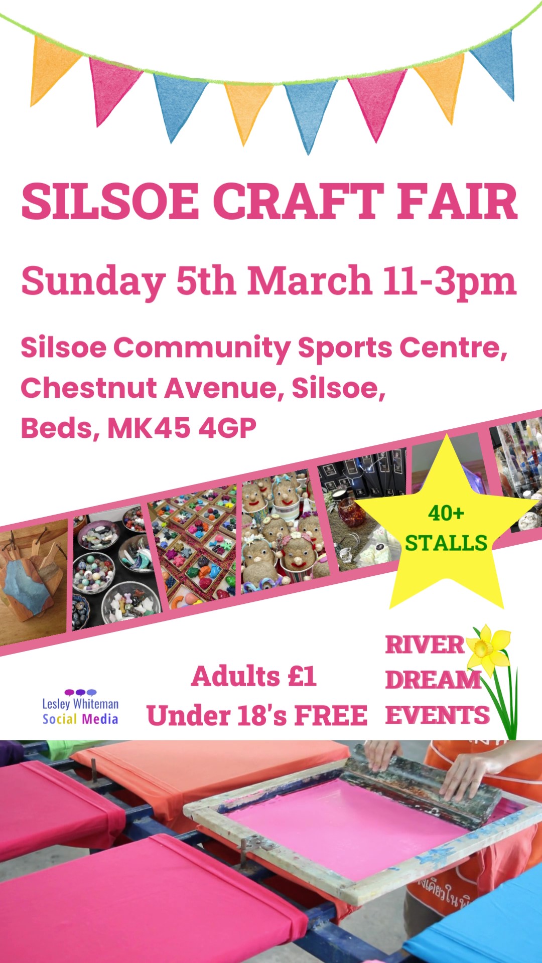 Silsoe Craft Fair graphics - River Dream Events