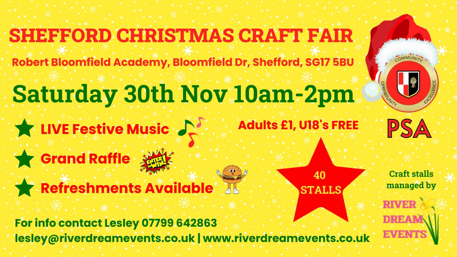 Our Community Markets and Christmas Craft Fairs in Shefford & Bedford ...